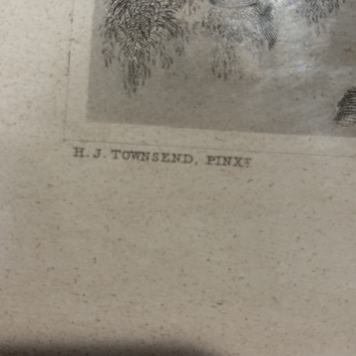 Antique English Ariel The Tempest Engraving Framed Sharpe Townsend 19th ...