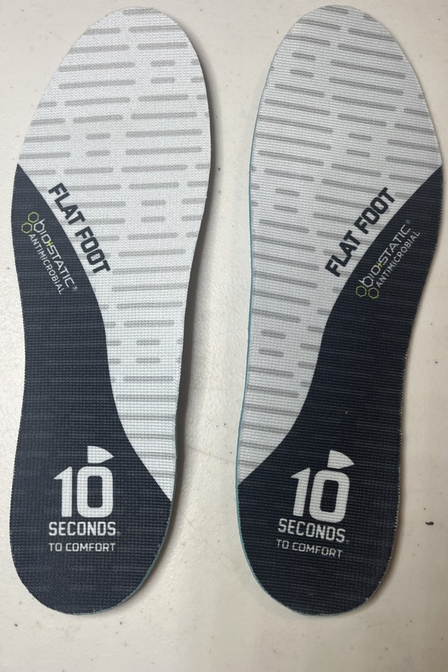 10 Seconds Flat Foot Insoles | eBay