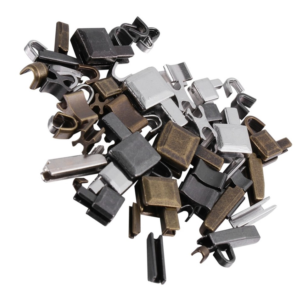 48 Sets Zipper Accessories Stop Plug Bottom Sliders Retainer Insertion ...