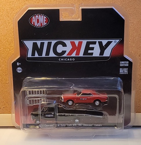 Acme Nickey Chicago 1970 Chevy Ramp Truck & 67 Chevrolet Camaro | eBay