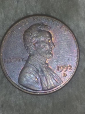 1992 D CLOSE AM Flare G/DDO-DDR/Lincoln Memorial Cent Error RARE Coin ...