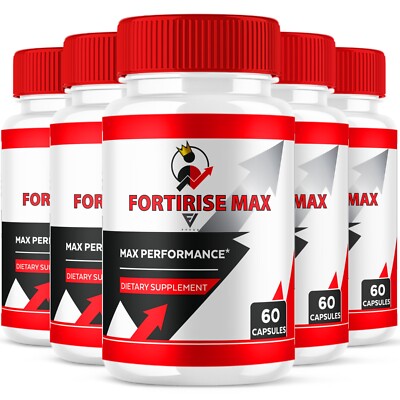 (5 Pack) Fortirise Max Pills Fortirise Performance Supplement (300 ...