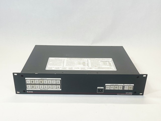 Extron DXP 84 60-876-01 DVI Pro 8x4 Matrix Switcher Key Minder for sale ...
