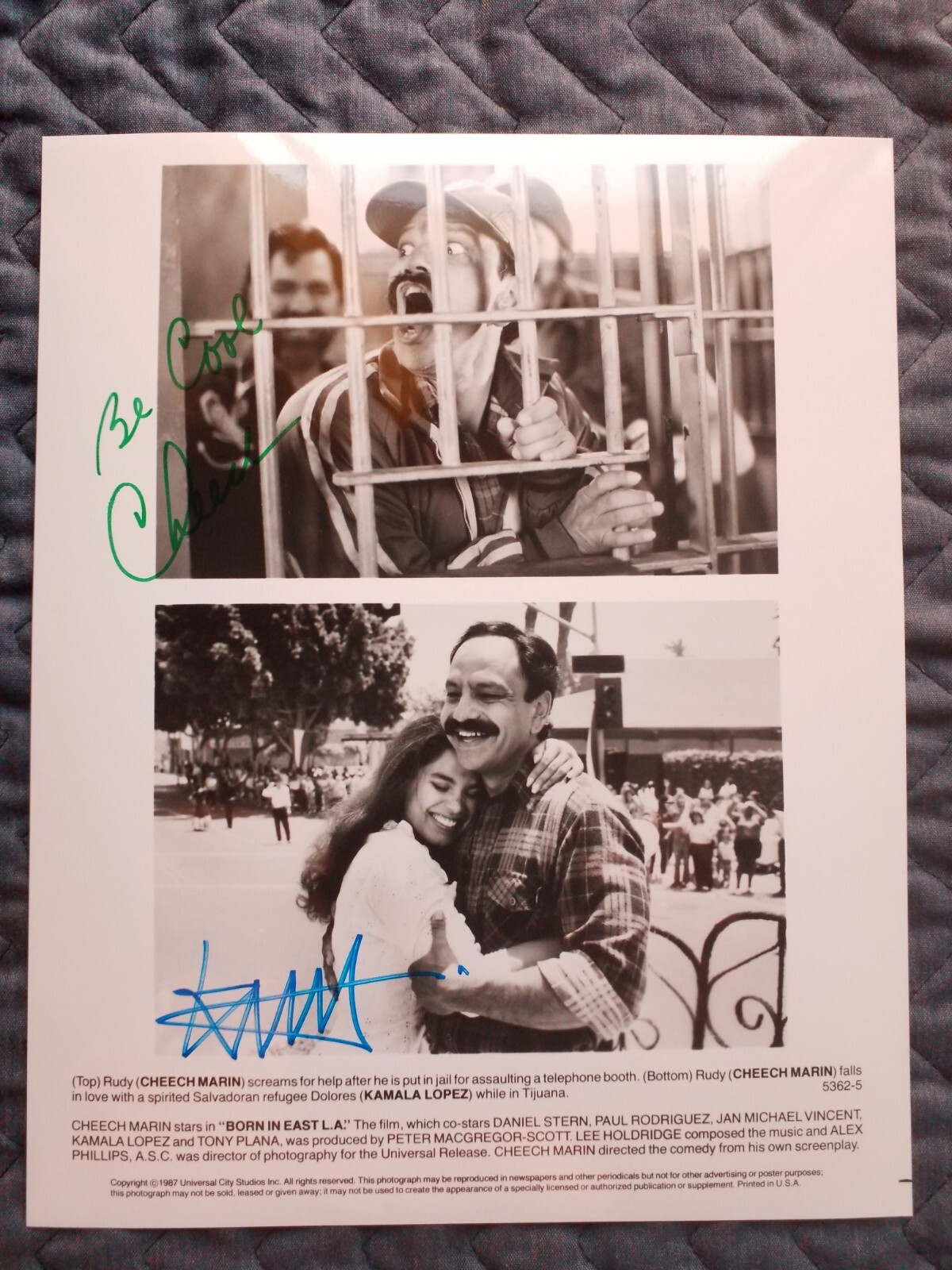 CHEECH MARIN & KAMALA LOPEZ signed AUTOGRAPH 9350 | eBay