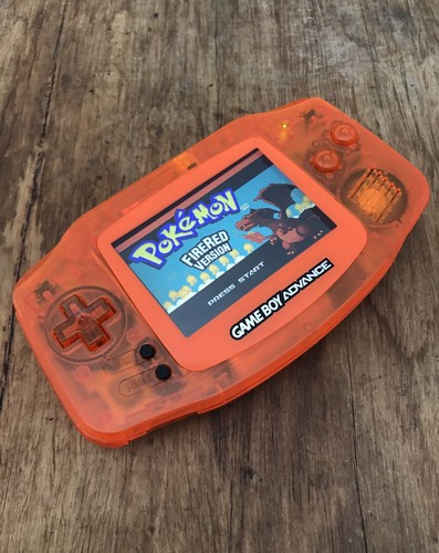 Nintendo Gameboy Advance Orange GBA AGS-101 Handheld Gaming Console ...