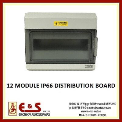 Isago 12 Module IP65 Distribution Board Weatherproof | eBay Australia