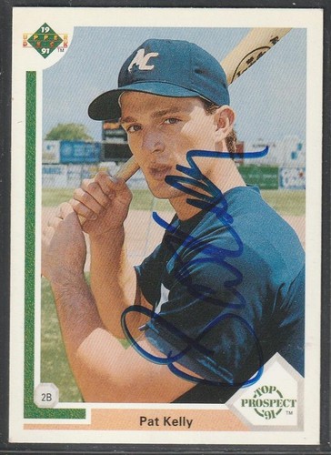 305, Original Autograph, Pat Kelly RC; New York Yankees, 1991 Upper ...