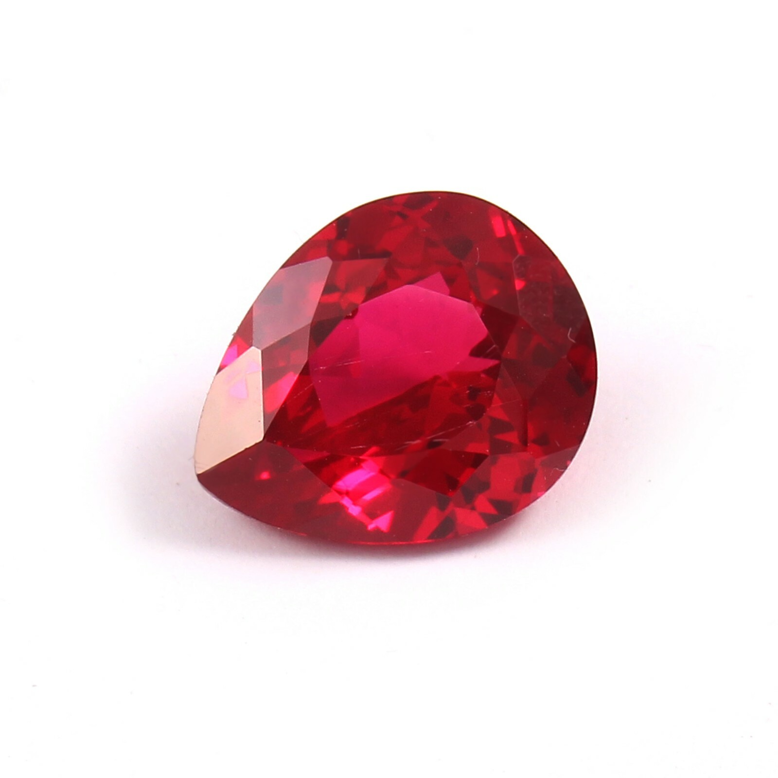 Natural AAA Grade Mozambique Blood Red Ruby Pear Loose Cut Gemstone ...