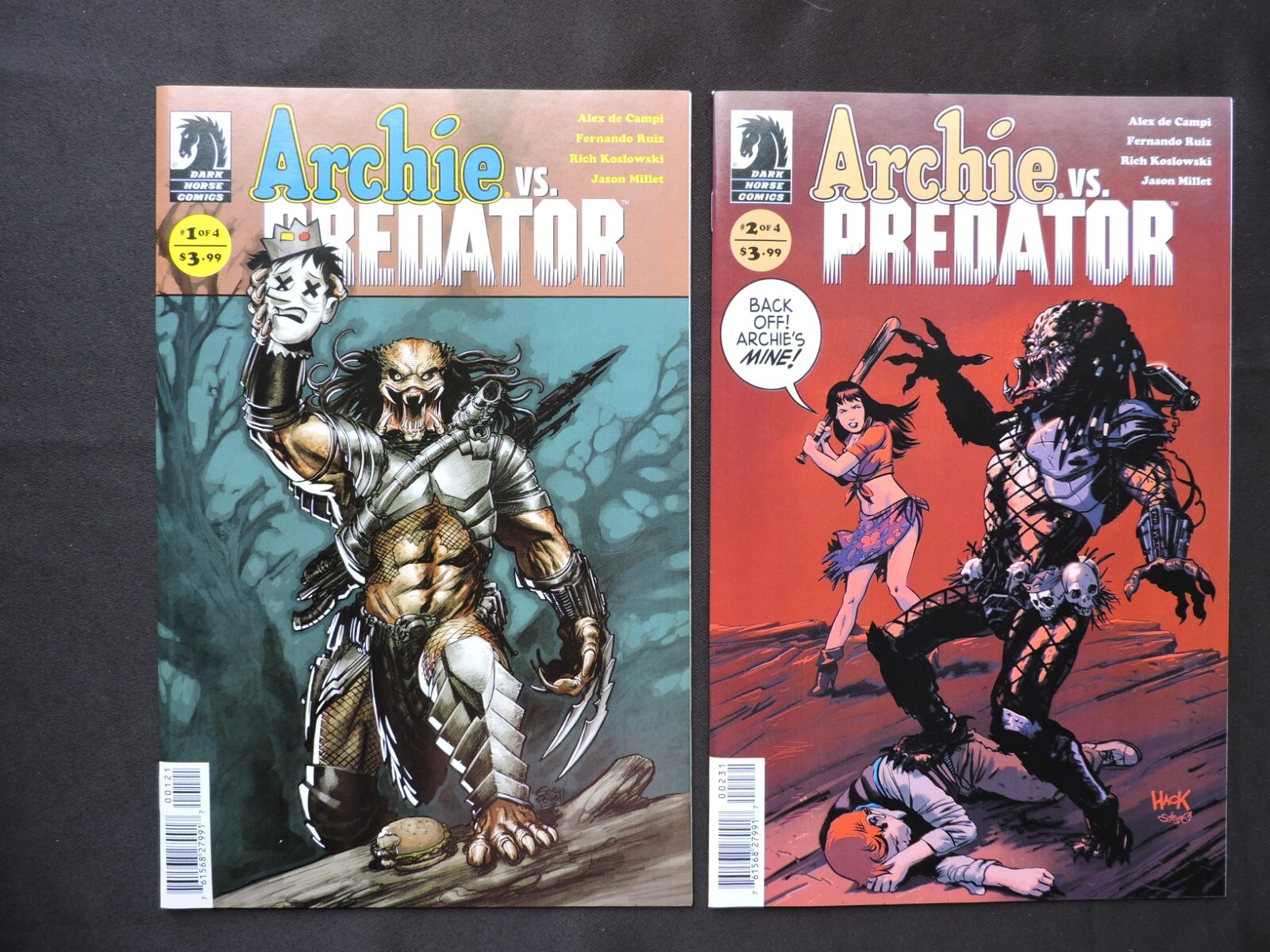 Archie Vs. Predator Comic Book Nos. 1 & 2 - NM 2015 Powell & Hack ...
