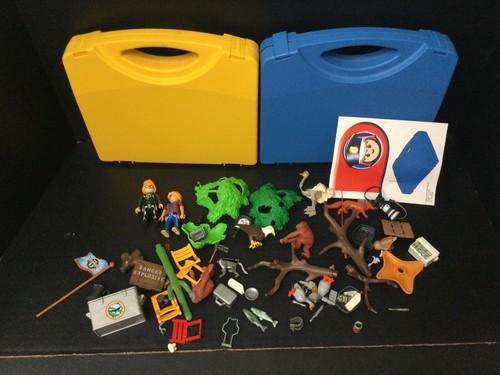 PLAYMOBIL 1995 ERA Lot of 68 Pieces With 2 CARRYING CASES | eBay