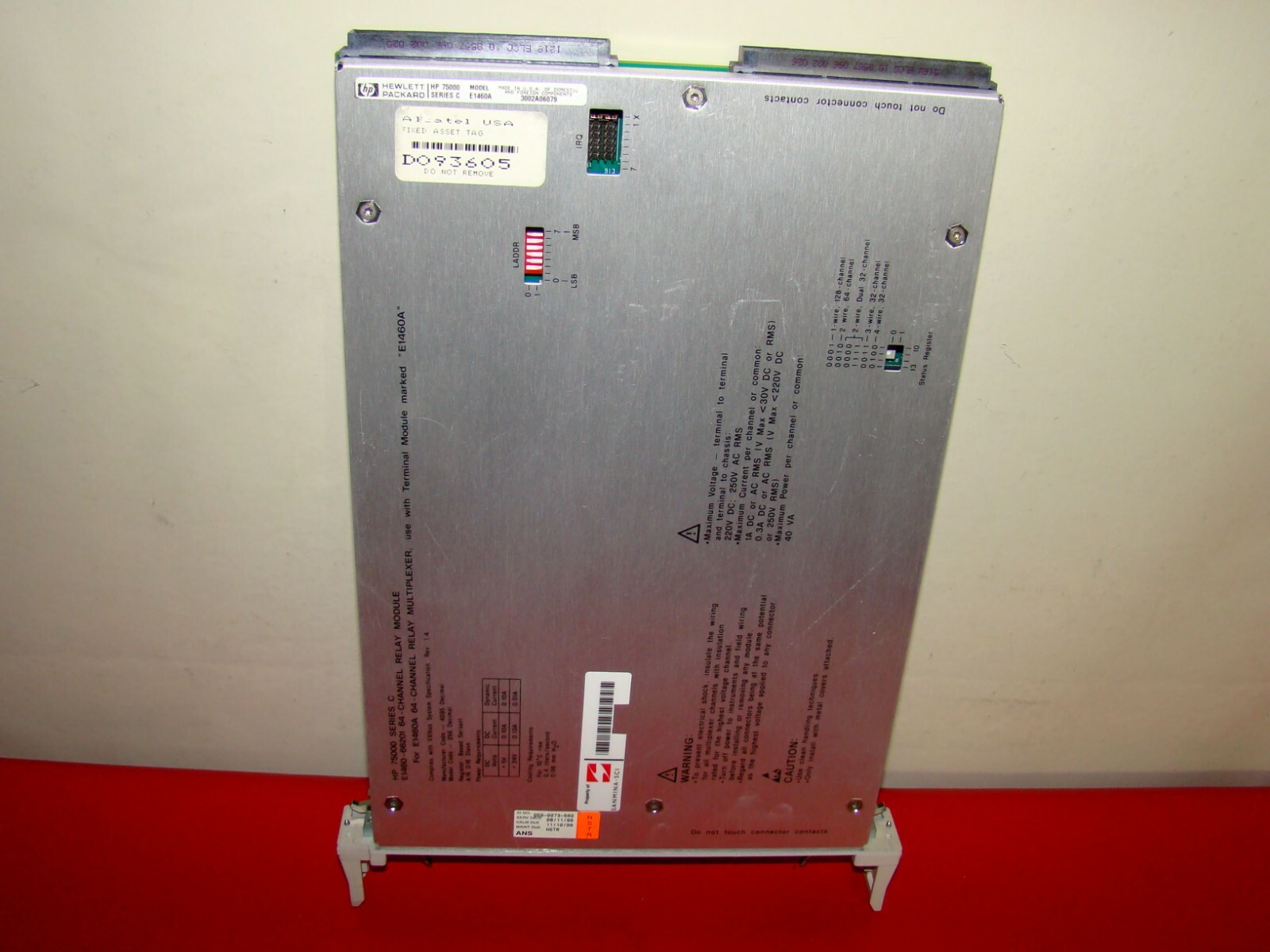 HP E1460A 75000 Series C VXI Bus 64 Channel Relay Multiplexer module ...