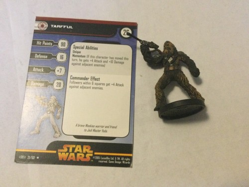 Tartful (Wookiee) Star Wars Miniatures With Stat Card Wotc | eBay