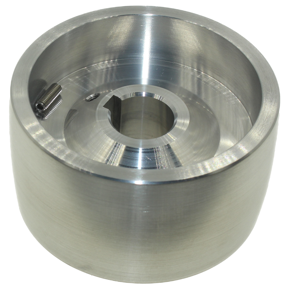 2x72" Belt Grinder Wheels 102 mm Drive-24 mm Shaft, 75 mm Tracking 51 ...