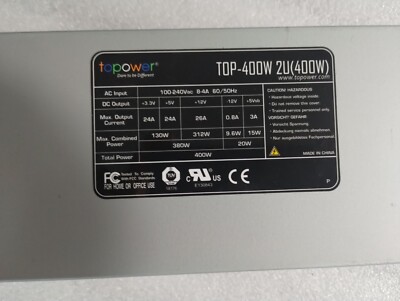 Topower 2U PSU Top-400W | eBay