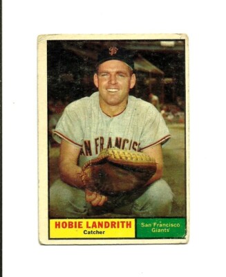 1961 TOPPS #114 Hobie Landrith: San Francisco Giants: Catcher: Baseball ...