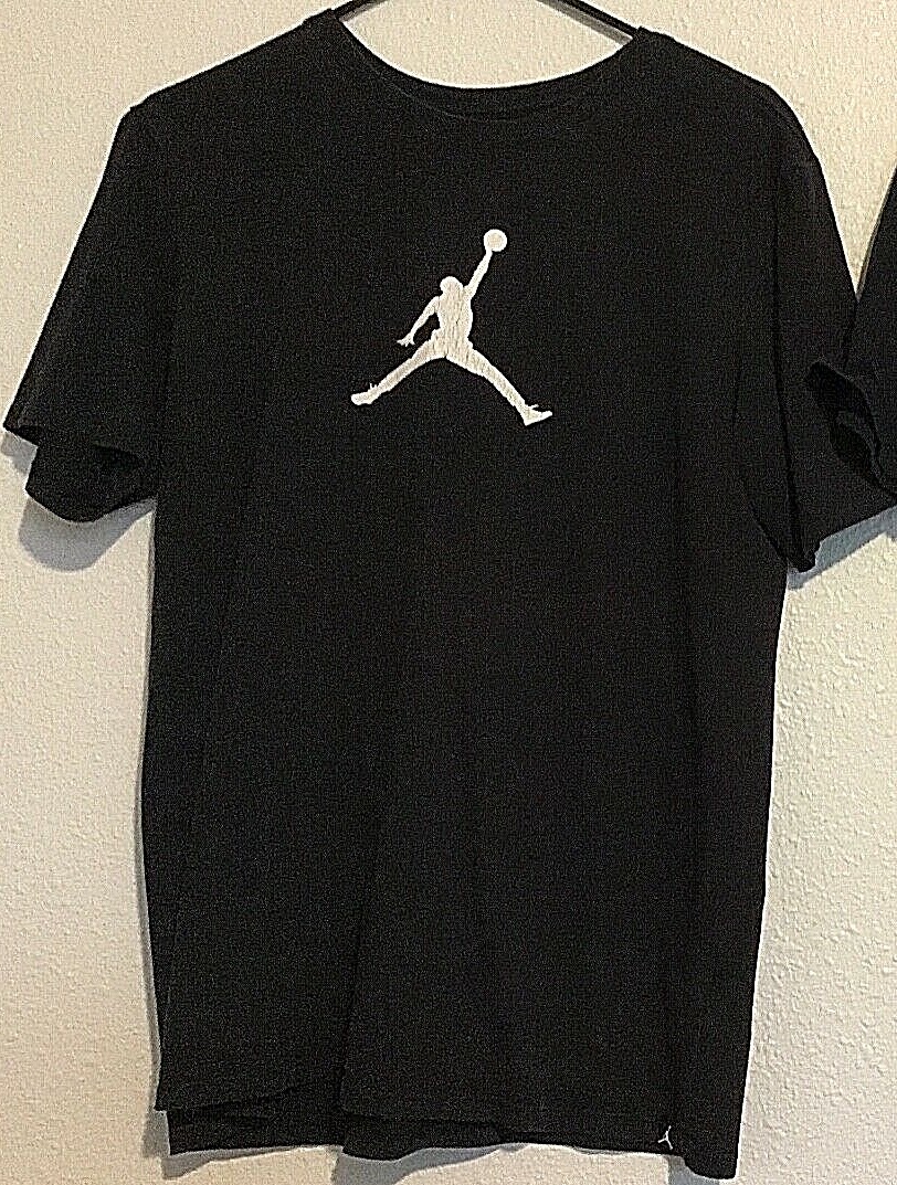 Jordan Radar Black Blue Gray Orange Men's M Volt YXL Dri-Fit T-Shirt ...