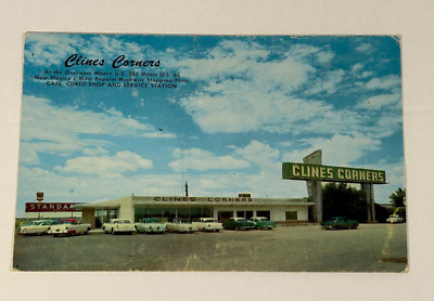 Postcard Clines Corners Cafe & Standard Gas Station Route 66 Posted ...