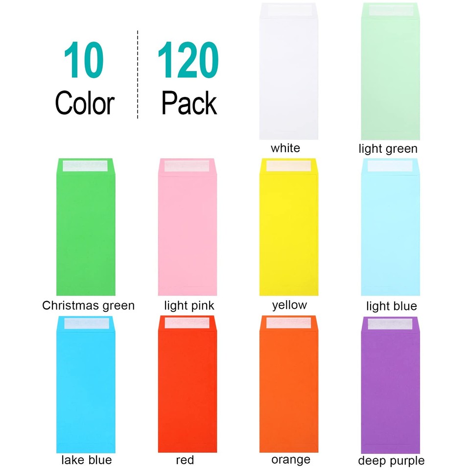 Cash Envelopes -120 Envelopes Money Saving Challenge 3.2x6.6inch Money ...