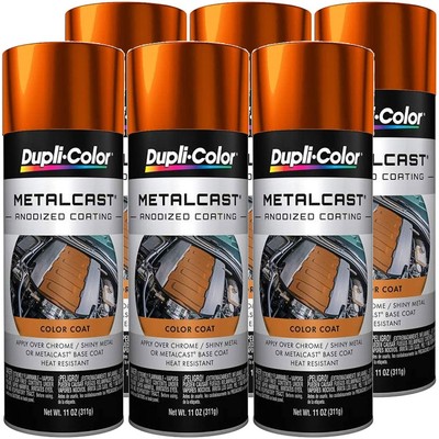 Duplicolor Paint MC205 (6-Pack), Metalcast Paint, Orange Copper ...