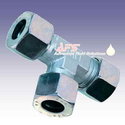 Hydraulic T Tee Metric Tube Equal Compression Fitting Coupling Union ...