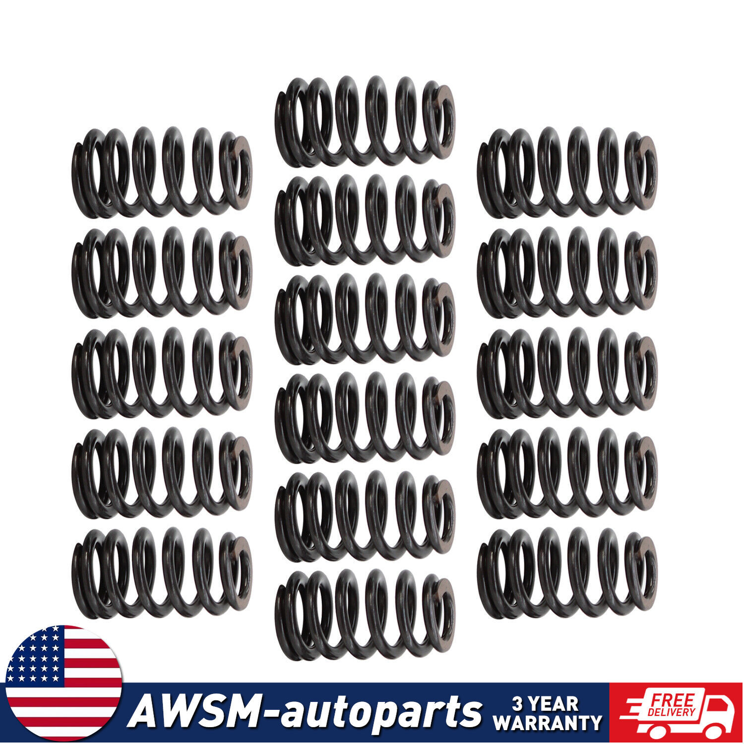 LS Valve Springs -.600" Lift Rated pac1218 Fit for GM LS1 LS2 LS3 LS7 ...