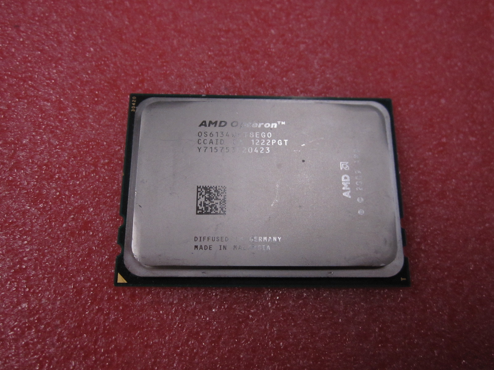 QTY 1x AMD Opteron 6134 2.3 GHz Eight Core (OS6134WKT8EGO) CPU Tested ...
