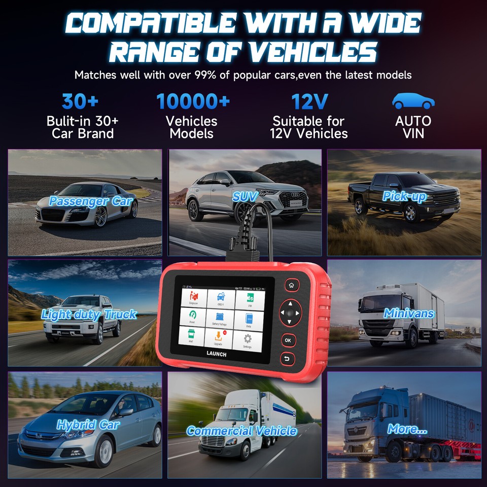 Launch CRP129I V3.0 Car OBD2 Scanner Automotive Diagnostic Scan Tool ...