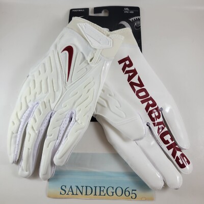 Nike Arkansas Razerbacks Superbad Football Gloves DX4892 135 Size 4XL ...