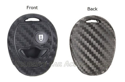 Carbon Fibre Key Cover Case Fob For BMW Mini Cooper R50 R53 S 2 Button ...