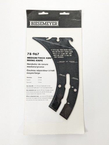 Delta Biesemeyer #78-967 Medium/Thick Kerf Riving Knife, New | eBay