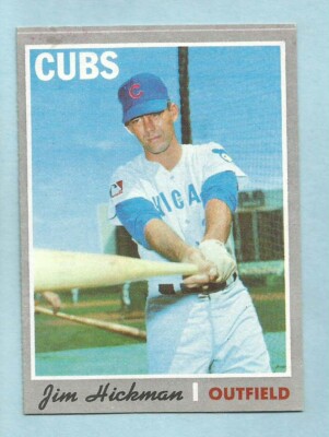 1970 Topps Baseball Jim Hickman #612 Chicago Cubs NMT+ | eBay