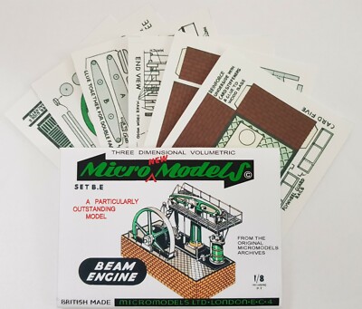 Micromodels BEAM ENGINE SET B.E Micro New Models card model kit | eBay