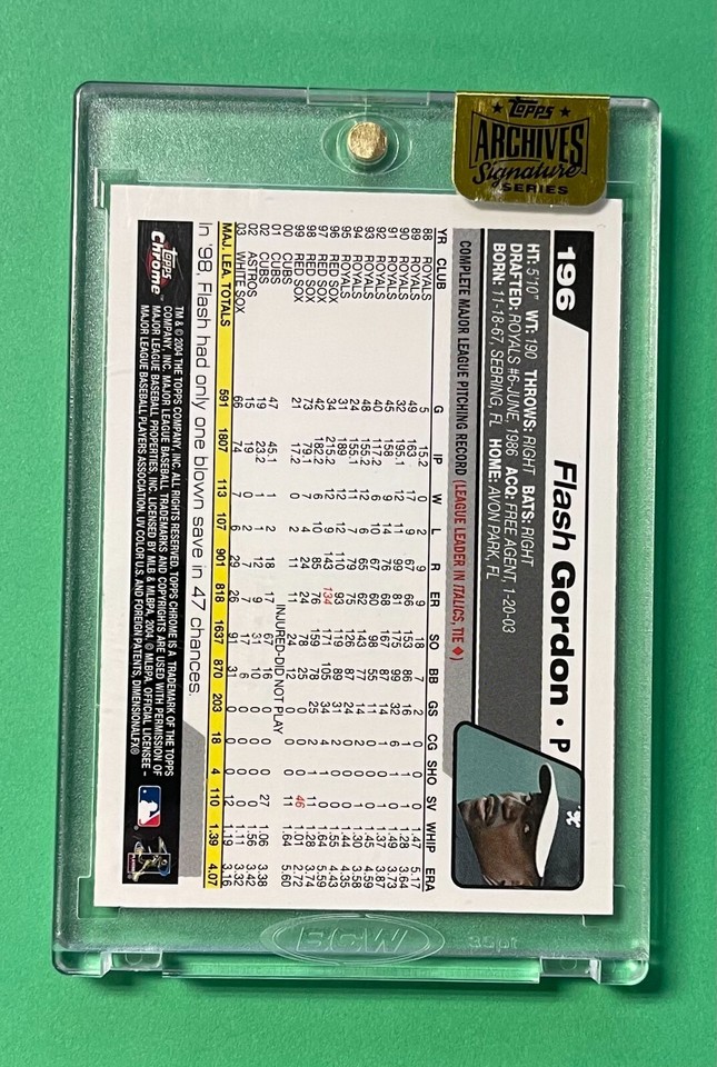 2016 TOPPS ARCHIVES SIGNATURE SERIES TOM FLASH GORDON AUTO 8/22 2004 ...