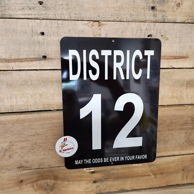 DISTRICT 12 sign, for the Hunger Games fan. DIST 12 | eBay