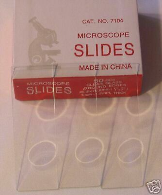 Blank Microscope Slide Double Concave Cavity Depression Slides | eBay