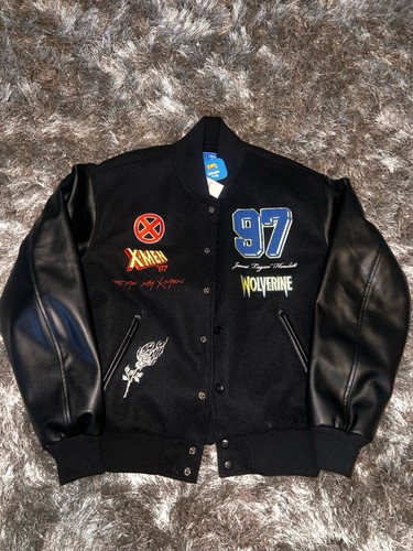 Civil Regime Marvel X-men '97 Wolverine Black Bomber Varsity Jacket ...