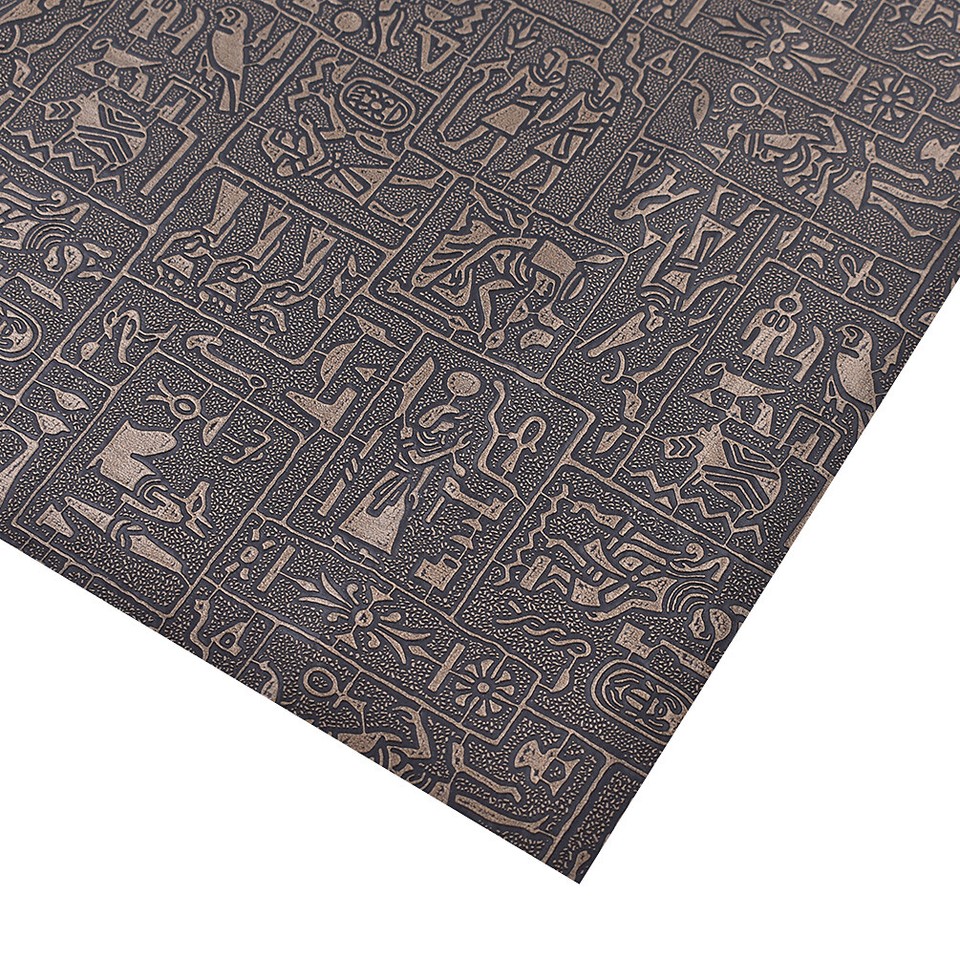 A3 Egyptian PVC Leather Fabric Vintage DIY Handmade Sewing Cloth Copper ...