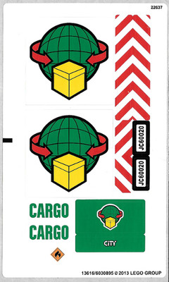 LEGO 60020 - City - Traffic: Cargo Truck - STICKER SHEET | eBay