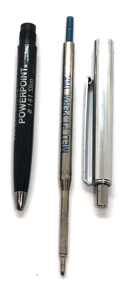 Paper Mate Powerpoint Black and Chrome Slim Grip Ball Pen # 141 Sales ...