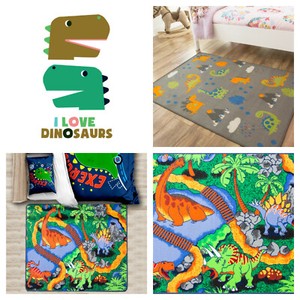 Storytime Dinosaur Rugs | Childrens Mats | Kids Bedroom Playmat ...