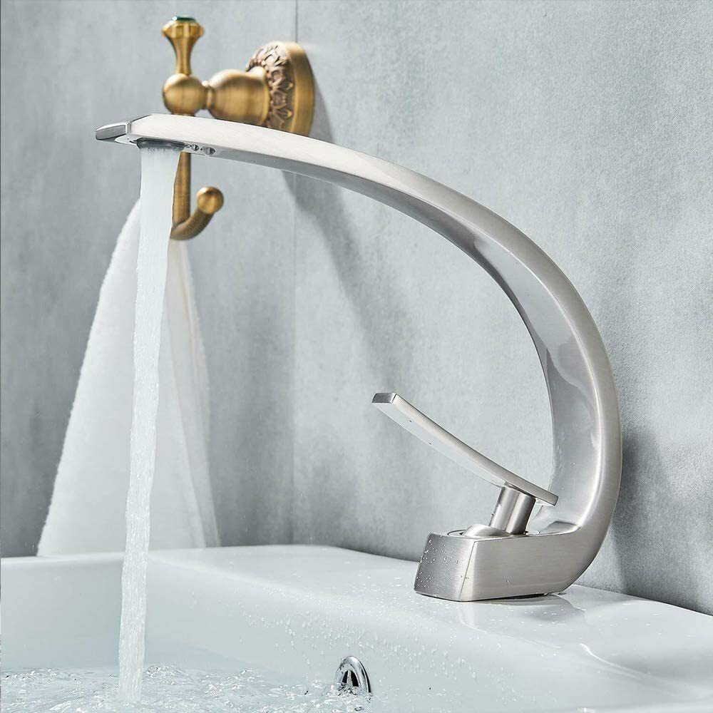 Bathroom Sink Basin Faucet Waterfall Lavatory Vanity Mixer Single ...