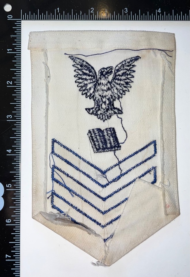 WWII USN USCG ? Petty Officer 1st Class Printer Rate White Patch | eBay