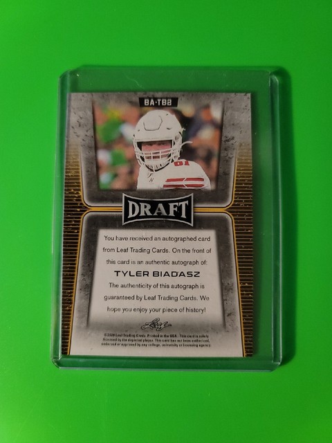 2020 Leaf Draft - Autographs #BA-TB2 Tyler Biadasz (AU, RC) for sale ...