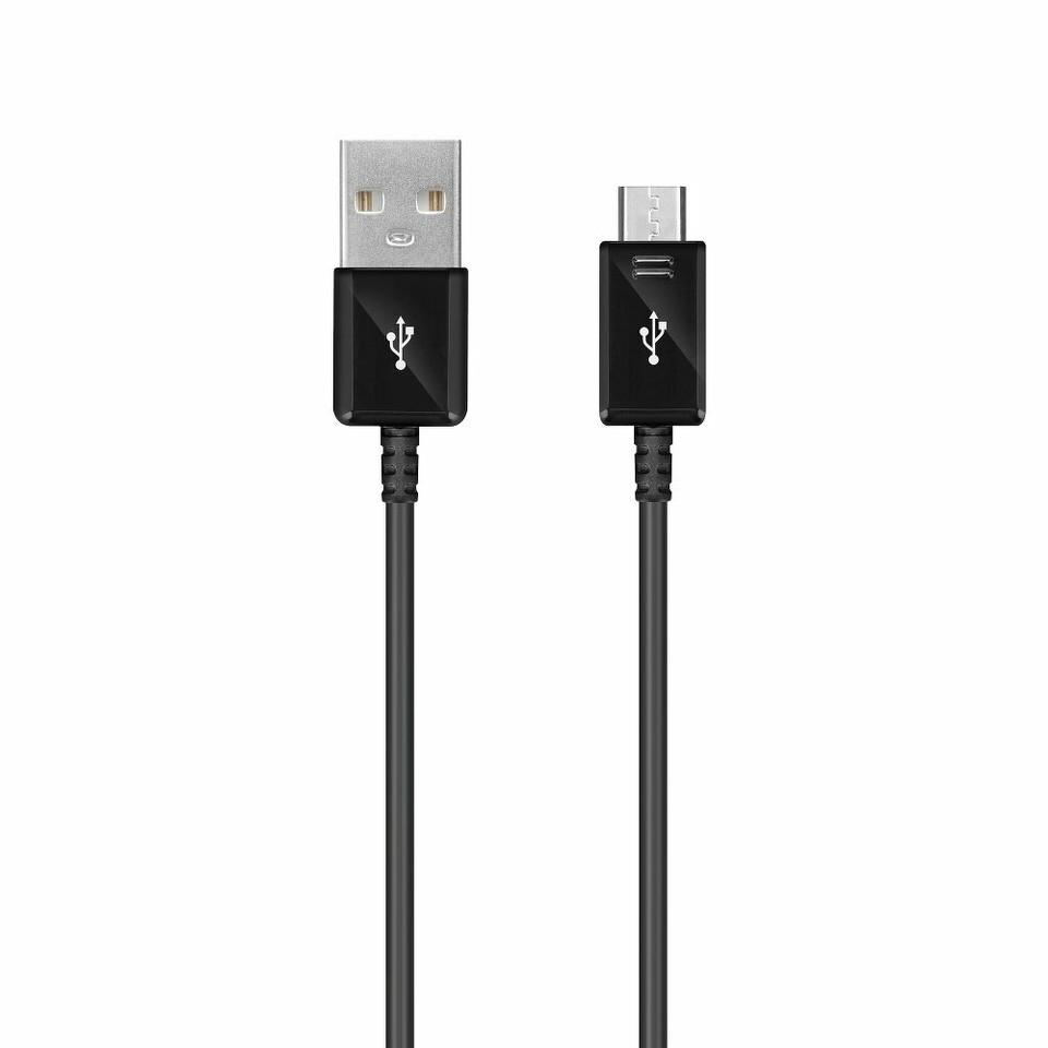 Genuine Samsung Micro USB Cable 1.2m Black S5 S6 S7 Edge + Note 5|4|S8 ...