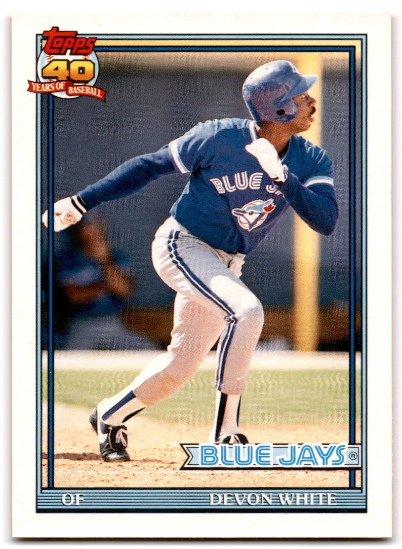 1991 Topps Traded Devon White Toronto Blue Jays #125T | eBay