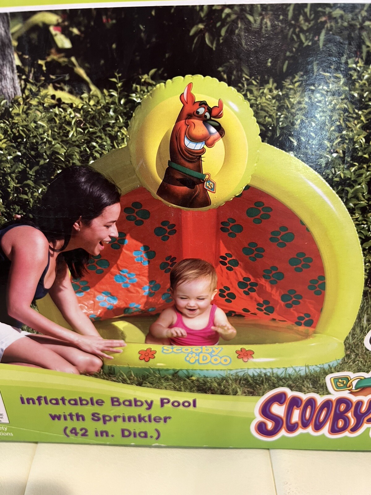 Scooby Doo Inflatable Baby Swimming Pool With Sprinkler Hanna-Barbera ...