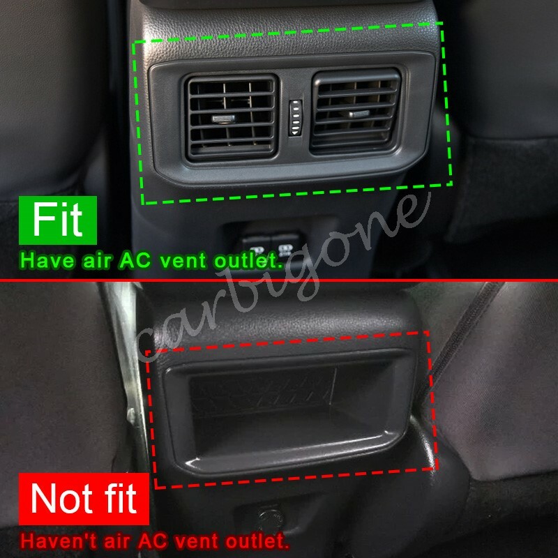 Carbon Fiber Armrest Box AC Air Outlet Vent Cover Trim For Toyota RAV4 ...