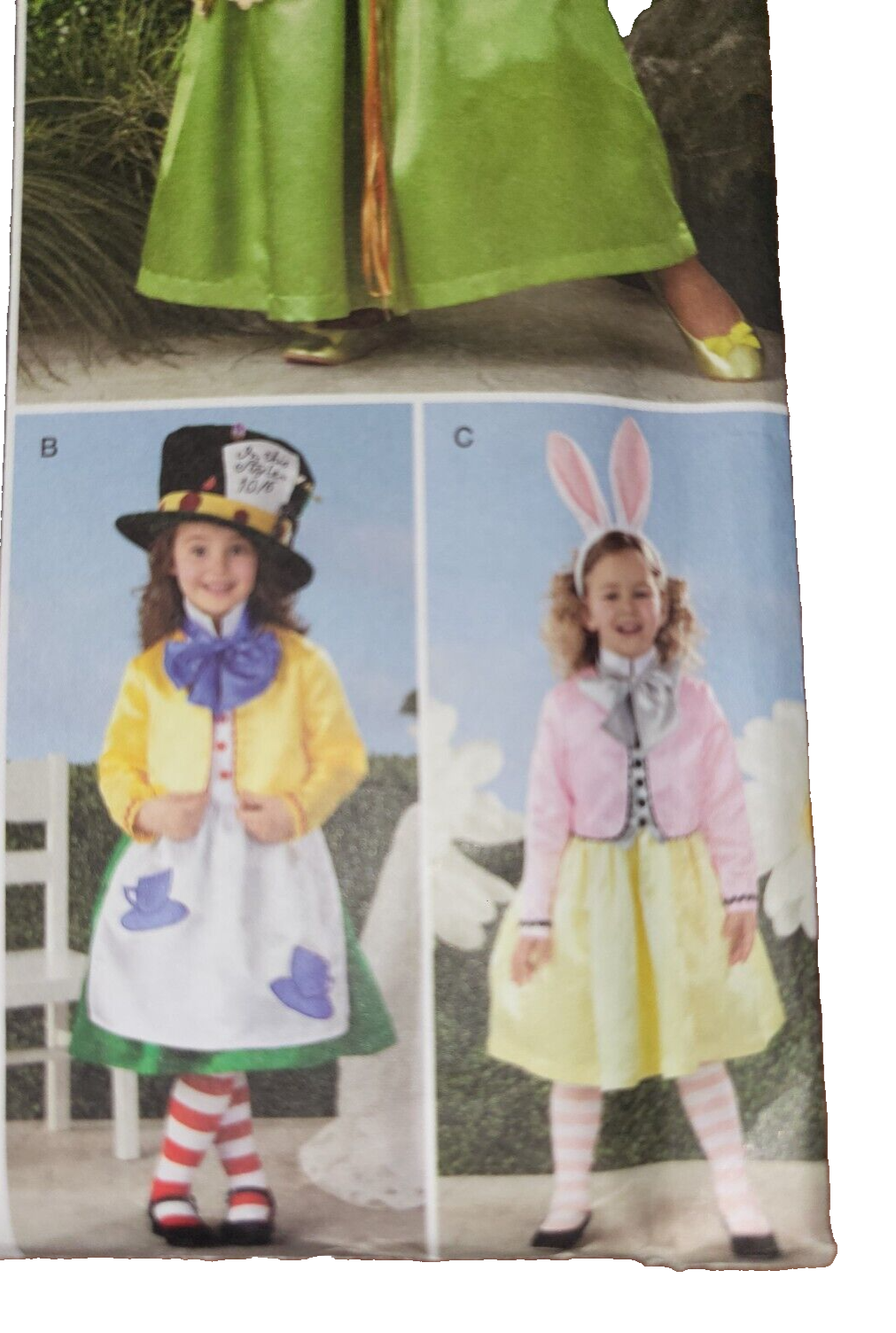 2010 simplicity Pattern 2330 Childs Alice in Wonderland Costumes Sz 3-8 ...