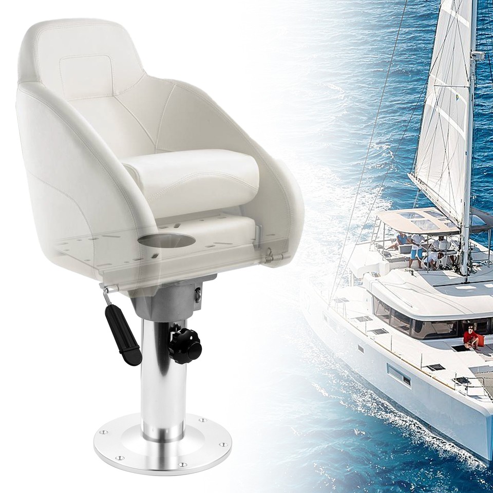 Shock Absorbing Boat Seat Pedestal Boat Chair Base with Aluminum Slide ...