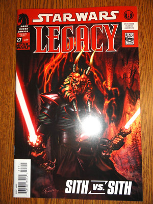 Star Wars Legacy #27 Sith Key NM Darth Andeddu vs Wyyrlok 1st Print ...